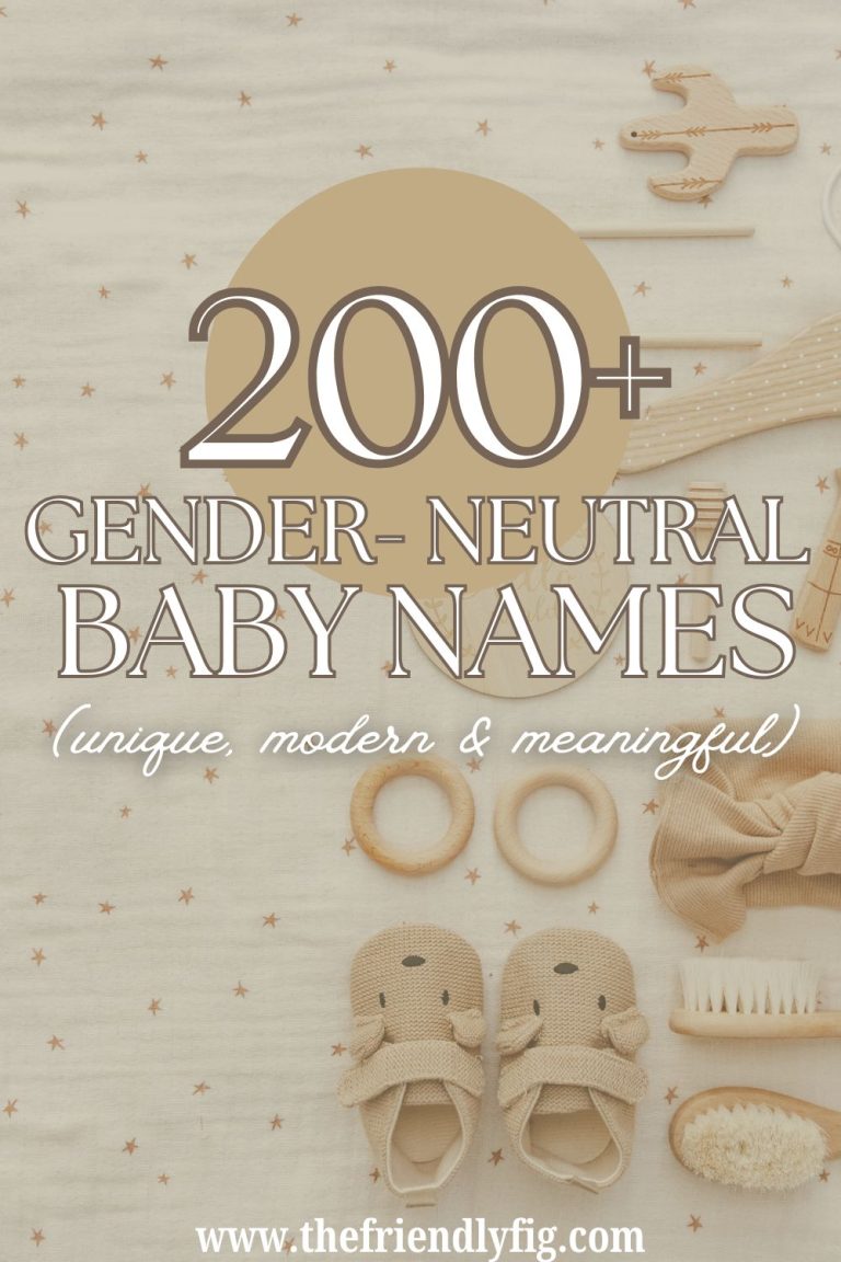 200+ Gender Neutral Baby Names (Unique, Modern & Meaningful) - The ...